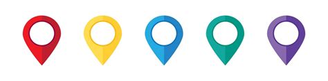 Premium Vector Location Pointer Icon Set Map Pins Set Location Symbols Collection Gps