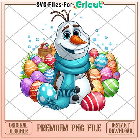 Olaf Easter Eggs Png Cricut Design Svg Files For Cricut