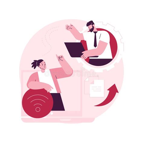 Wireless Device Connection Abstract Concept Vector Illustration Stock