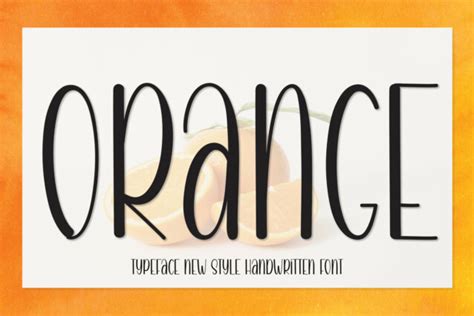 Orange Script Typeface Download Free Font