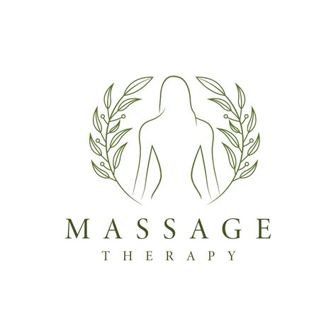 Premium Vector Woman And Leaf Body Massage Therapy Logo Vector