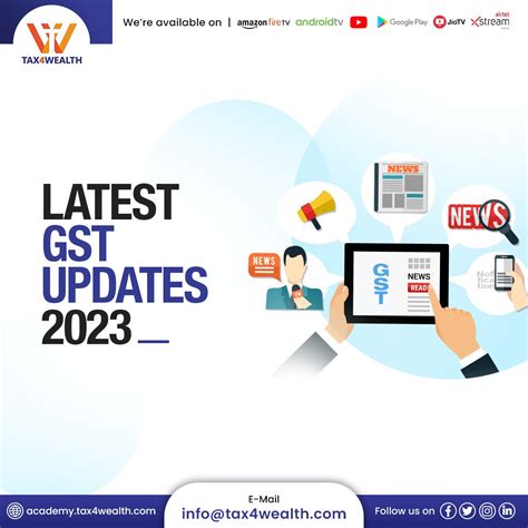 Latest GST News Information Notifications Announcements 2023