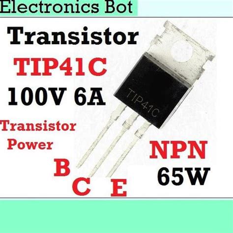 Jual [ebs] Transistor Power Tip41 Tip41c Npn 100v 6a 65w To 220 Arduino Kota Yogyakarta