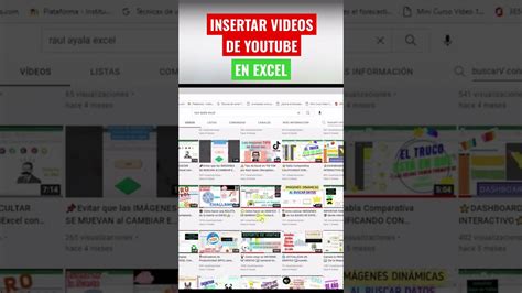 Insertar Videos De YOUTUBE En EXCEL YouTube