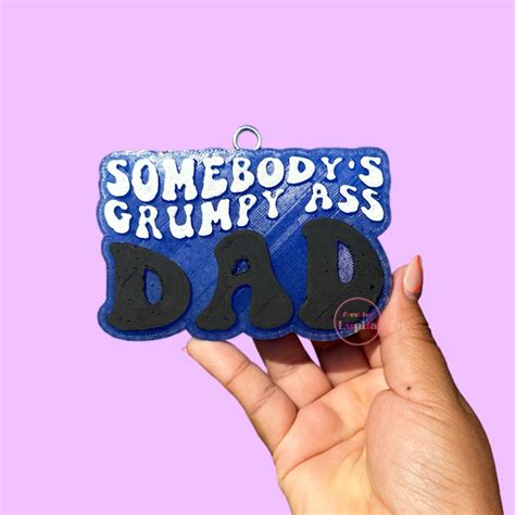 Grumpy Dad Car Air Freshener Funny Freshie Etsy