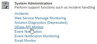 Using OData API Monitor SAP Cloud For Customer Server Side