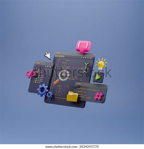 Programmer Developer Typing Script Source Languages Stock Illustration 2034243770 Shutterstock