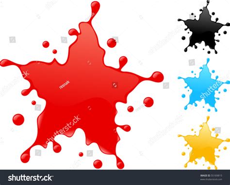 Star Shape Splash Vector 55169815 Shutterstock