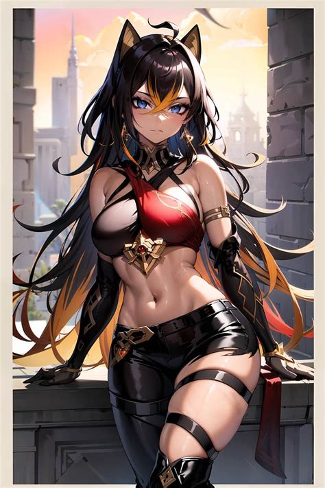 迪希雅插画师류카와的ai绘图（原神）插画图片 Bobopic