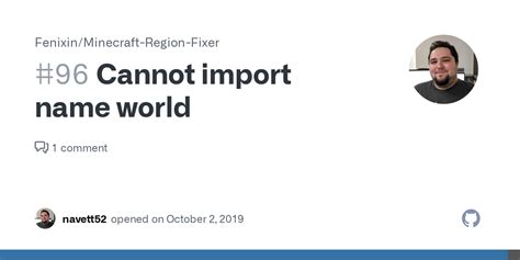 Cannot Import Name World · Issue 96 · Fenixinminecraft Region Fixer