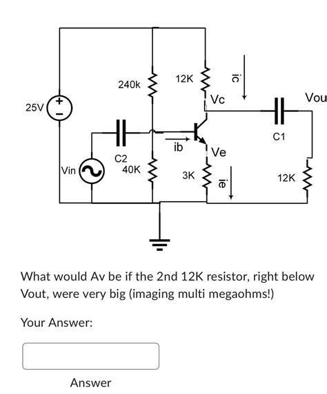 Ouestion Doint In This Circuit With The R Chegg Com