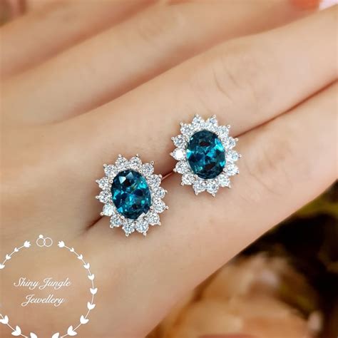 London Blue Topaz Earrings Etsy