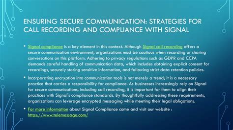 Ppt Ensuring Secure Communication Strategies For Call Recording And
