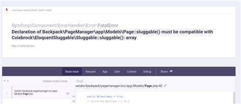 Add Official PHP Support Issue Laravel Backpack CRUD GitHub