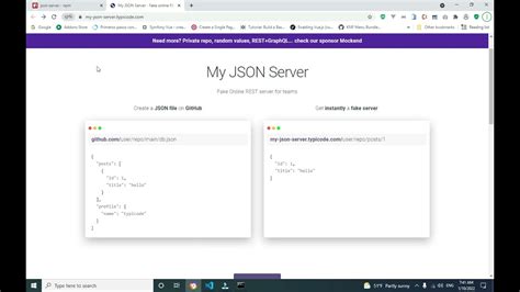 1como Crear Una Api Rest Fake Usando Json Server Javascript Youtube