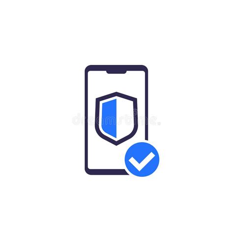 Mobile Security Password Access Authentication Stock Vector