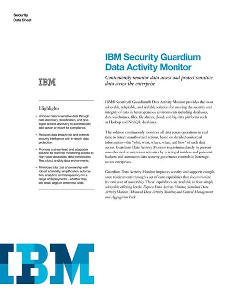 Ibm Security Guardium Pdf