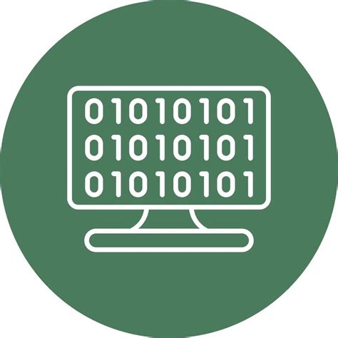 Binary Code Line Multi Circle Icon 43368850 Vector Art At Vecteezy