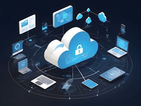 The Power And Potential Of Cloud Computing And Data Storage Stock Image Image Of Computing