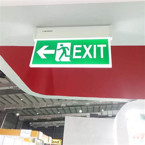 White Led Sleek Exit Light 20 To 70 C 180l X 300w At Rs 1350 In Vasai