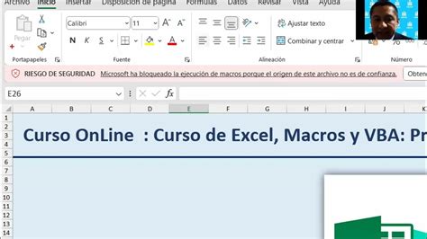 Excel Macros Y Vba Programa Automatiza Y AmplÍa Sesión 1 Youtube