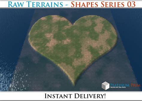 Second Life Marketplace 50 Off Sale Raw Terrain File Shapes