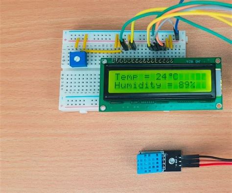 Humidity Sensor System Dht11 On Arduino 18 Steps Instructables