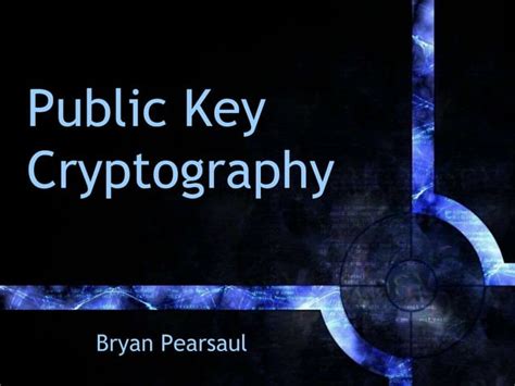 Public Key Cryptography In Crypto Analysis Ppt