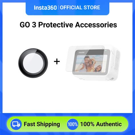 Insta360 Go 3 Protective Accessories Go 3 Screen Protector And Lens Guard For Action Camera