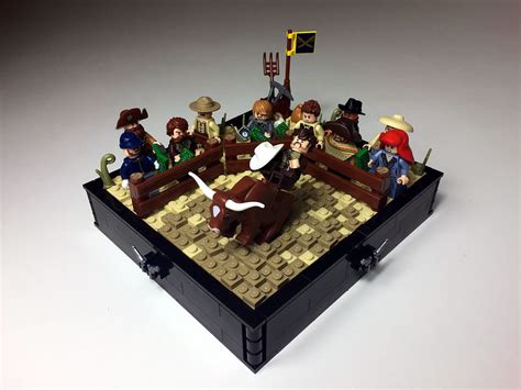 Moc Western Town And Bull Riding Tournament Lego Historic Themes