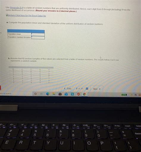 solved use appendix b 4 is a table of random numbers that