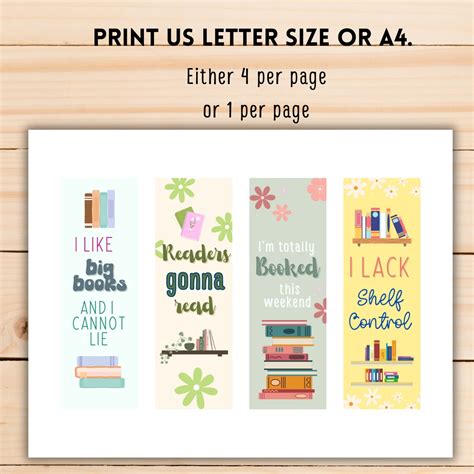 Funny Bookmarks Printable Bookmark Book Lovers T Unique Bookmark Fun