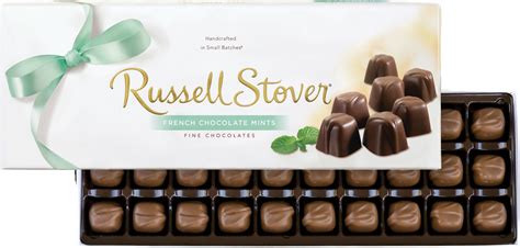 Russell Stover French Mint Chocolate Melt In Mouth Bites Perfect T Box 10oz