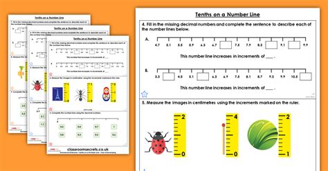 Tenths On A Number Line Homework Extension Year 4 Decimals Classroom Secrets Classroom Secrets