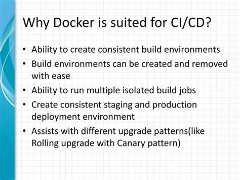 Ci Cd With Docker Jenkins And Tutum Pptx