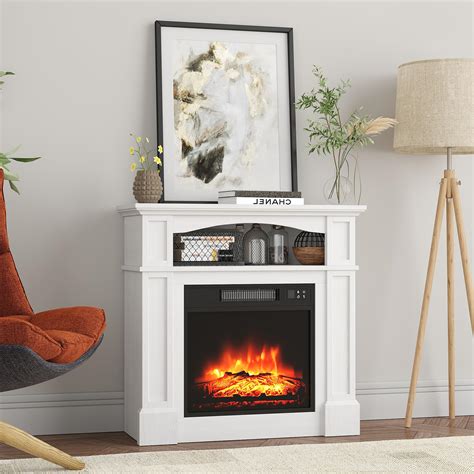 Small Living Room Design Freestanding Fireplace