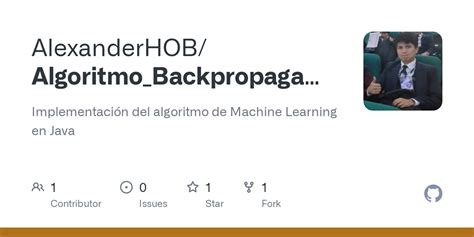 GitHub AlexanderHOB Algoritmo Backpropagation Implementación del