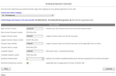 What Does Cidb Grading Mean Online Applications Support Centre [oasc]