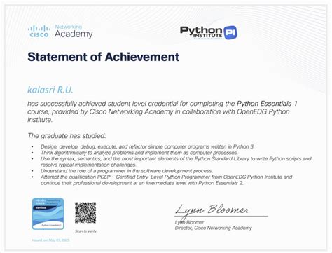 Python Cisconetworkingacademy Openedg Programming Learningjourney
