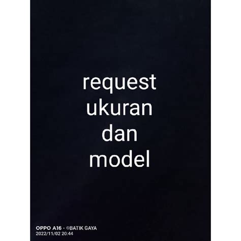 Model Request And Size Shopee Philippines