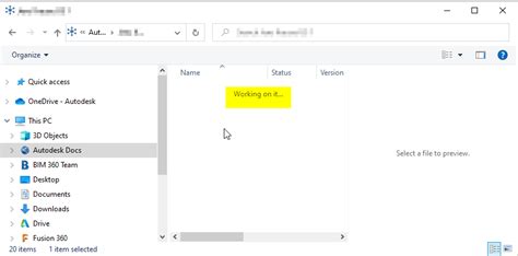 Working On It Message And Slow Performance Of Desktop Connector V15 When Browsing Through Folders
