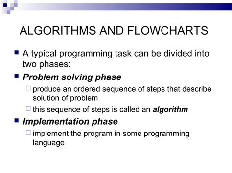 Algorithmsandflowcharts1 Ppt