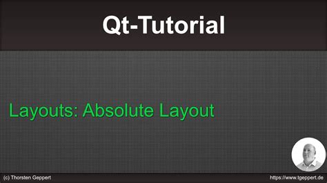 Qt Tutorial Absolute Layout YouTube