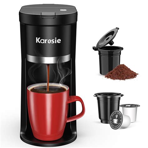 Single Serve Coffee Maker Slim Works With K Cups And Ground Coffee 6