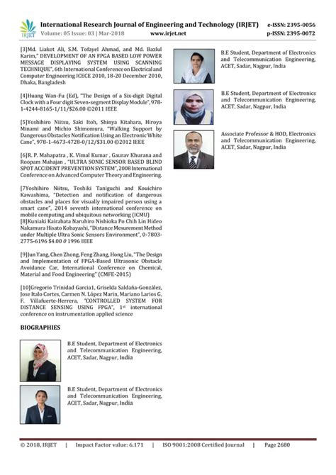 Irjet Design Of An Fpga Based Control System For Robot Pdf