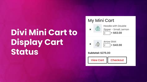 How To Set Up Divi Mini Cart On Your Woocommerce Website Divi Extended