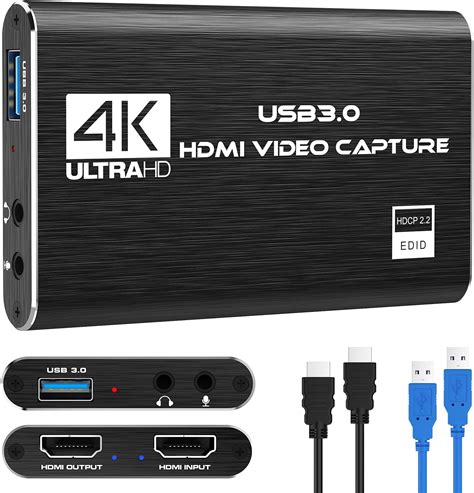 Amazon Com 4K HDMI Video Capture Card USB 3 0 Game Capture Card For Live Streaming 4K30 Full