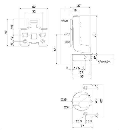Bản Lề Bật Giảm Chấn Ivan 01408003
