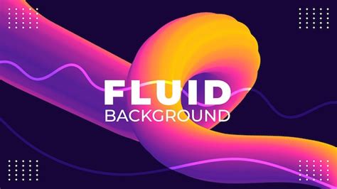 Premium Vector Abstract Vibrant Fluid Wave Background