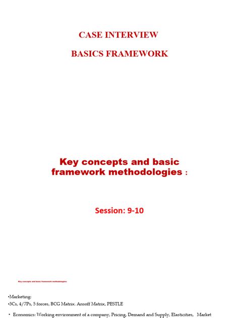 Basic Framework Hp Stds Pdf Marketing Demand